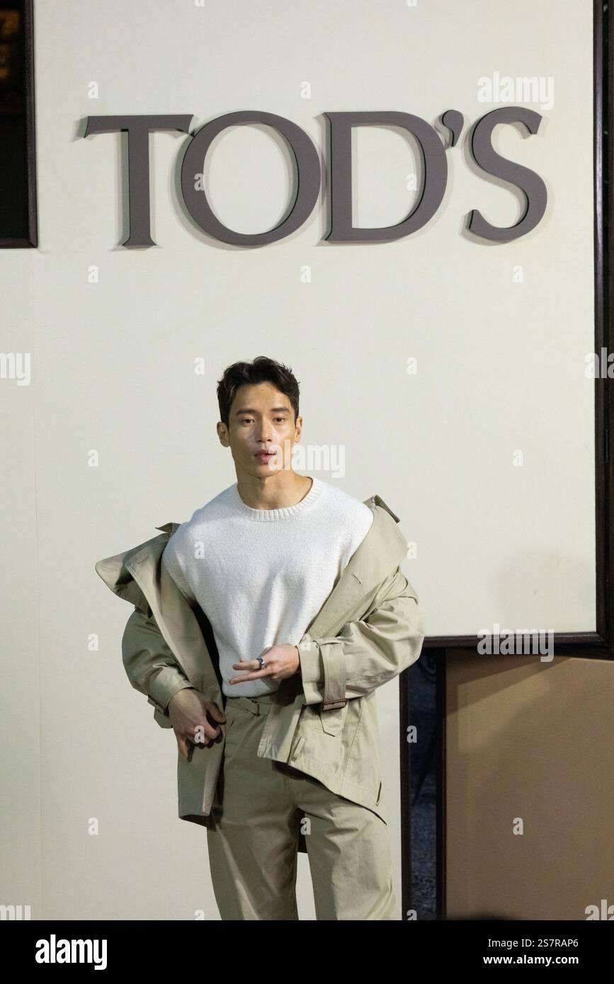 Manny Jacinto attends the Tod's presentation during the Milan Menswear ...