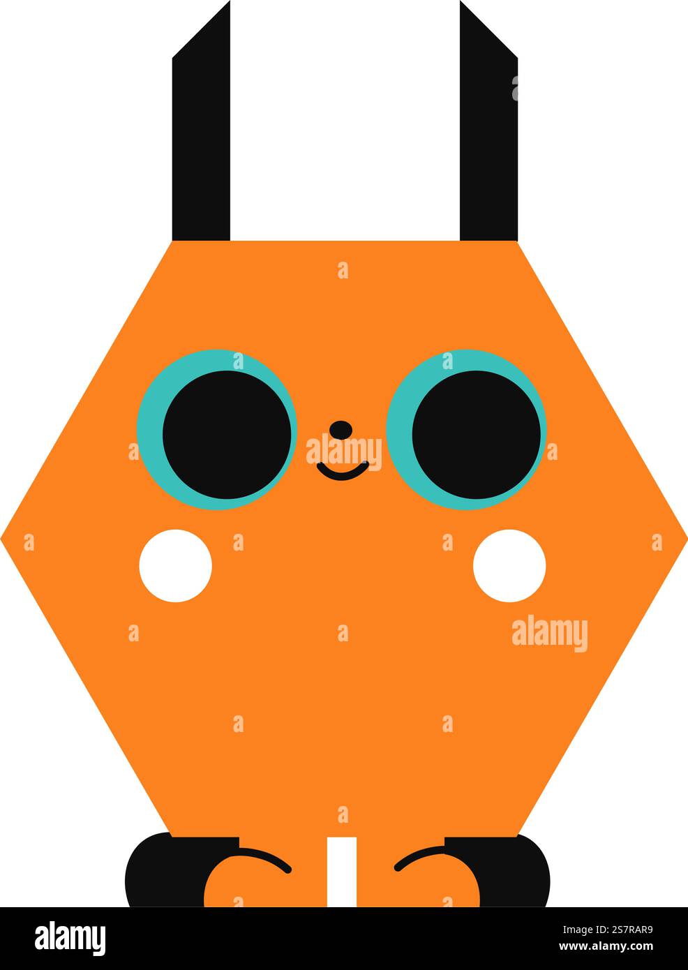 Form for learning geometry for kids, childish drawing or crafted ...