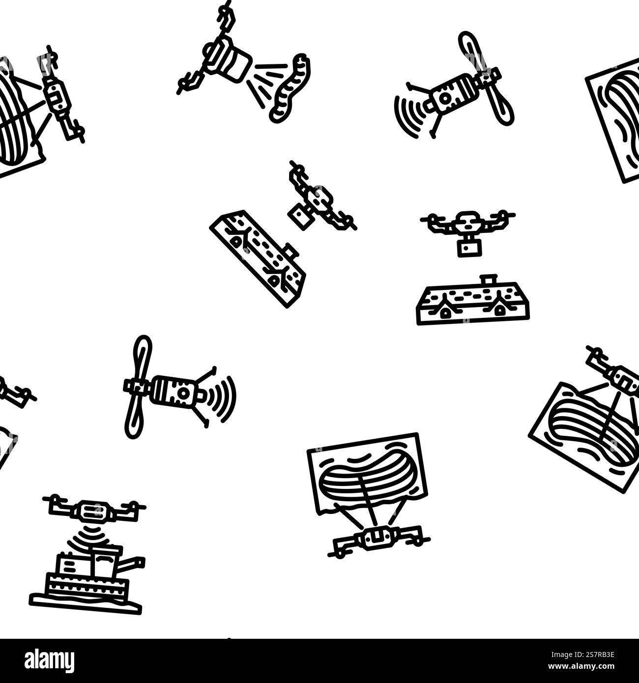 Pattern field aerial Black and White Stock Photos & Images - Alamy