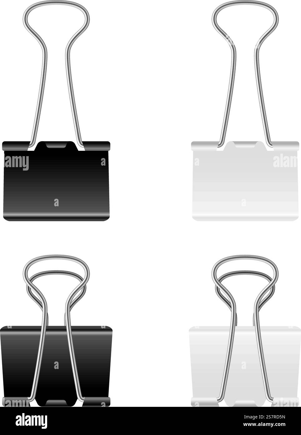 Pins metallic paper clips. Office binder steel fasteners organized ...