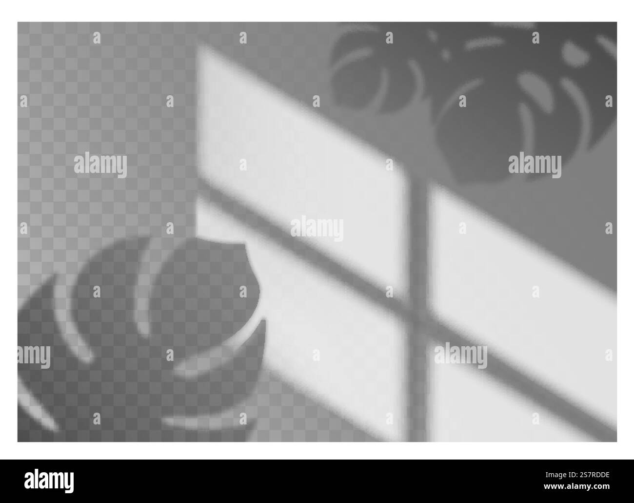 Shadow overlay. Realistic window light with shade texture mockup of ...