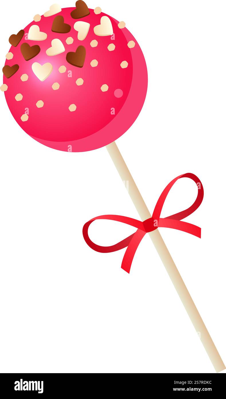 Colored caramel on stick Cut Out Stock Images & Pictures - Alamy