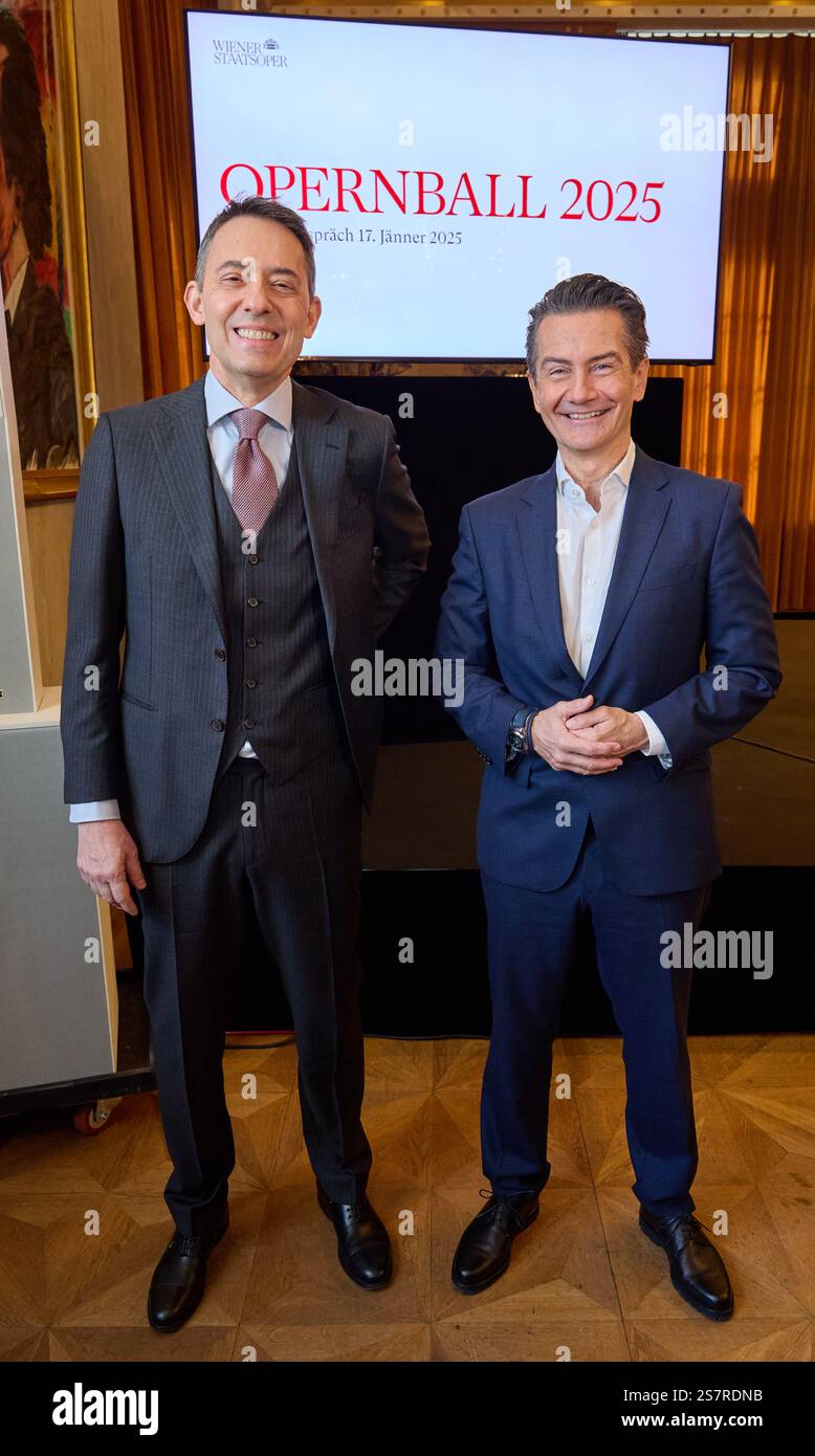 Vienna, Austria. 17th Jan, 2025. Press conference of the Opera Ball ...