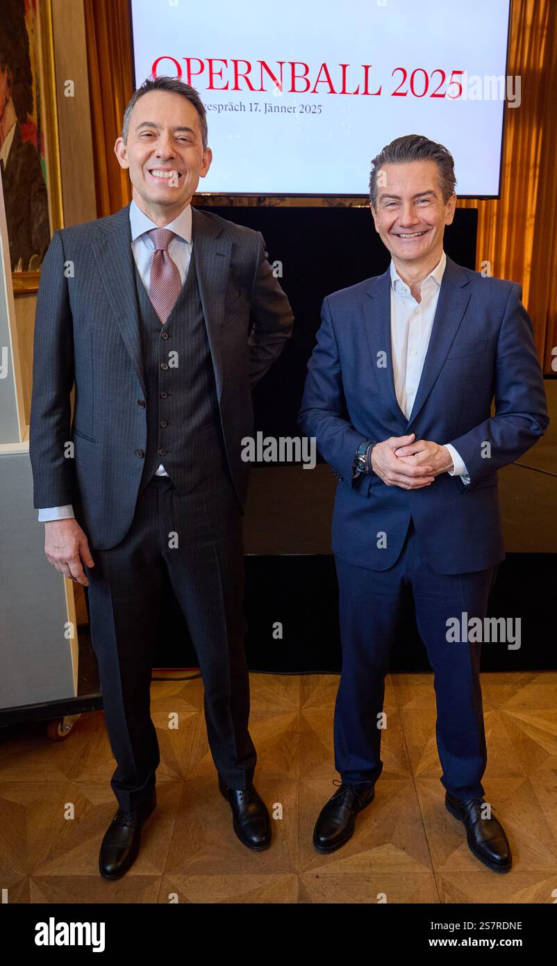 Vienna, Austria. 17th Jan, 2025. Press conference of the Opera Ball ...
