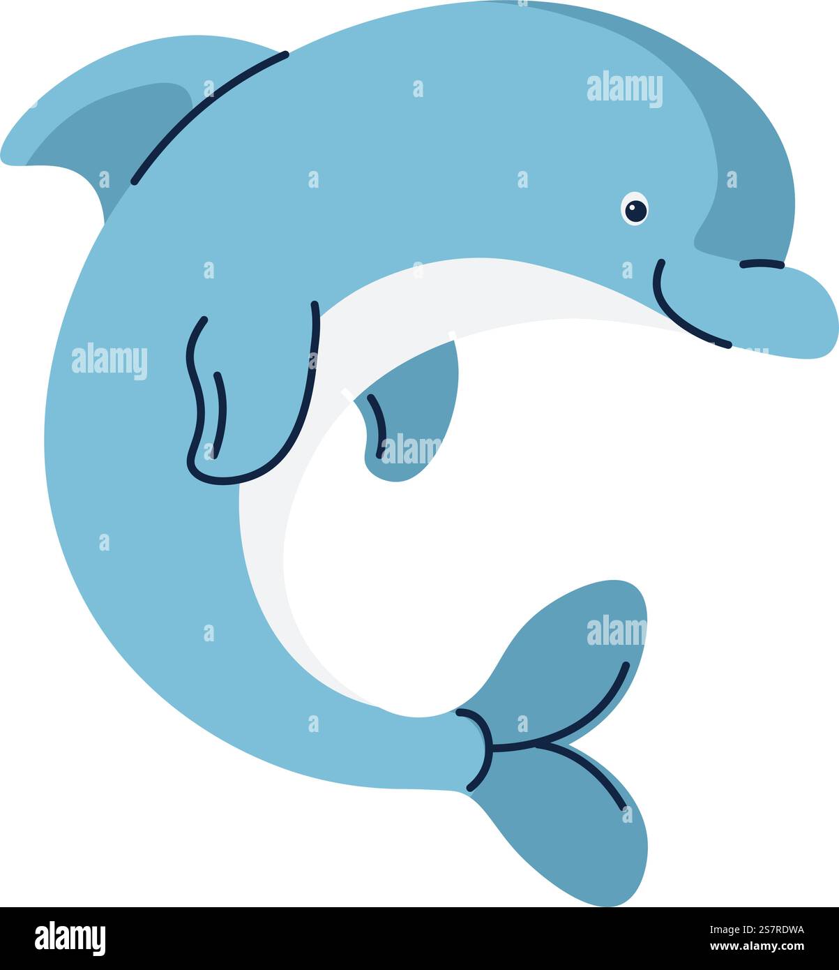 Intelligent marine mammal Stock Vector Images - Alamy