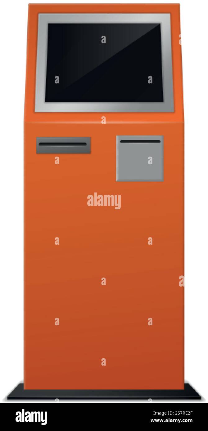Orange payment machine Stock Vector Images - Alamy