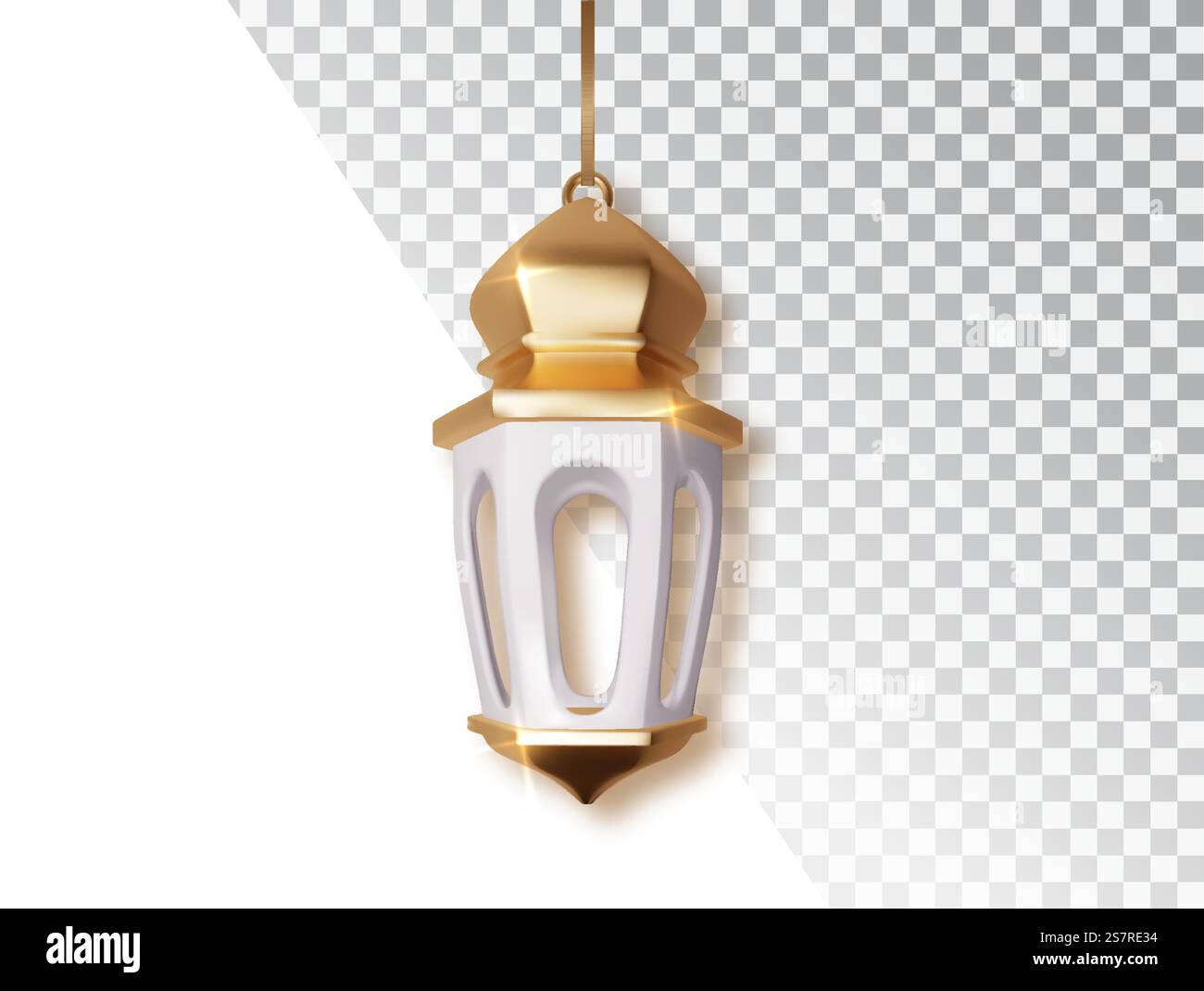 Ramadan lantern decorations. Realistic Islamic object collection ...