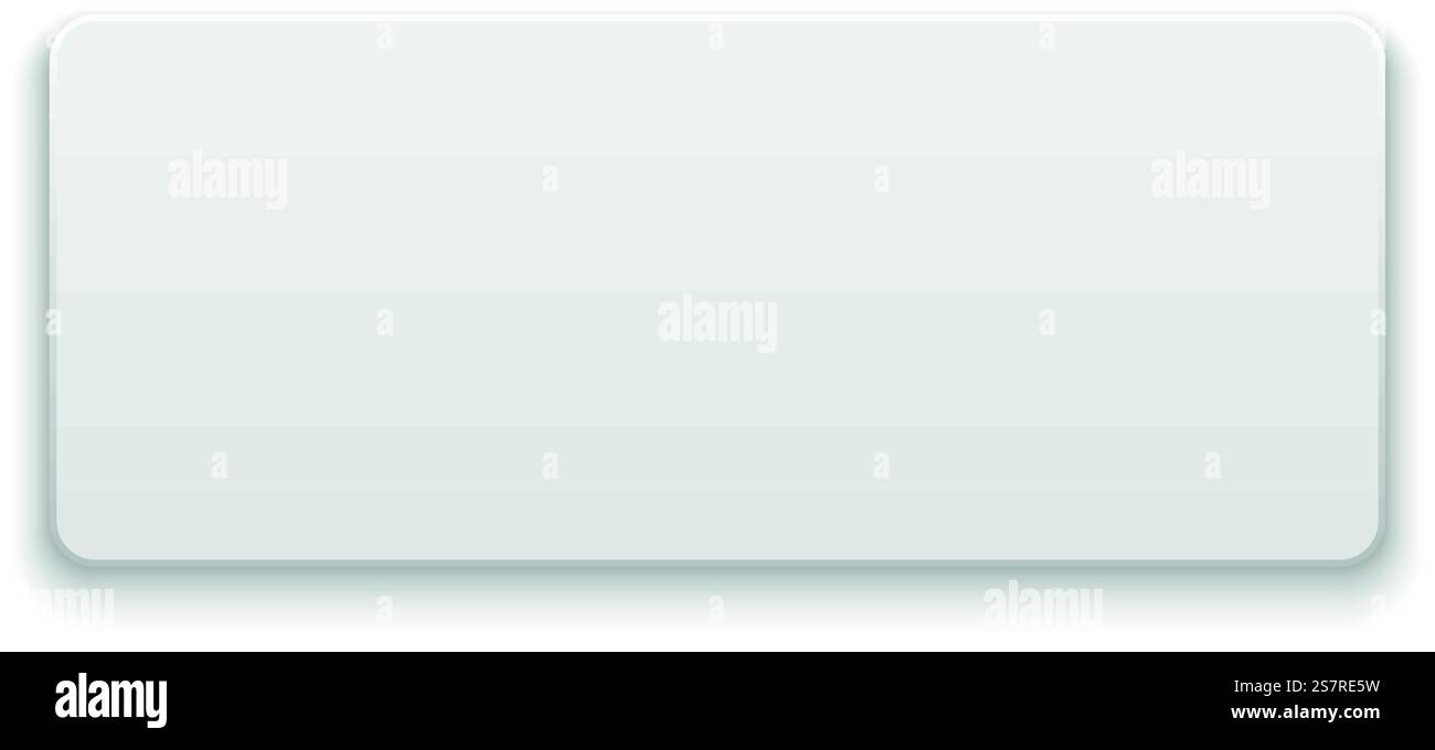 Blank rectangle badge template. Realistic empty shape isolated on white ...