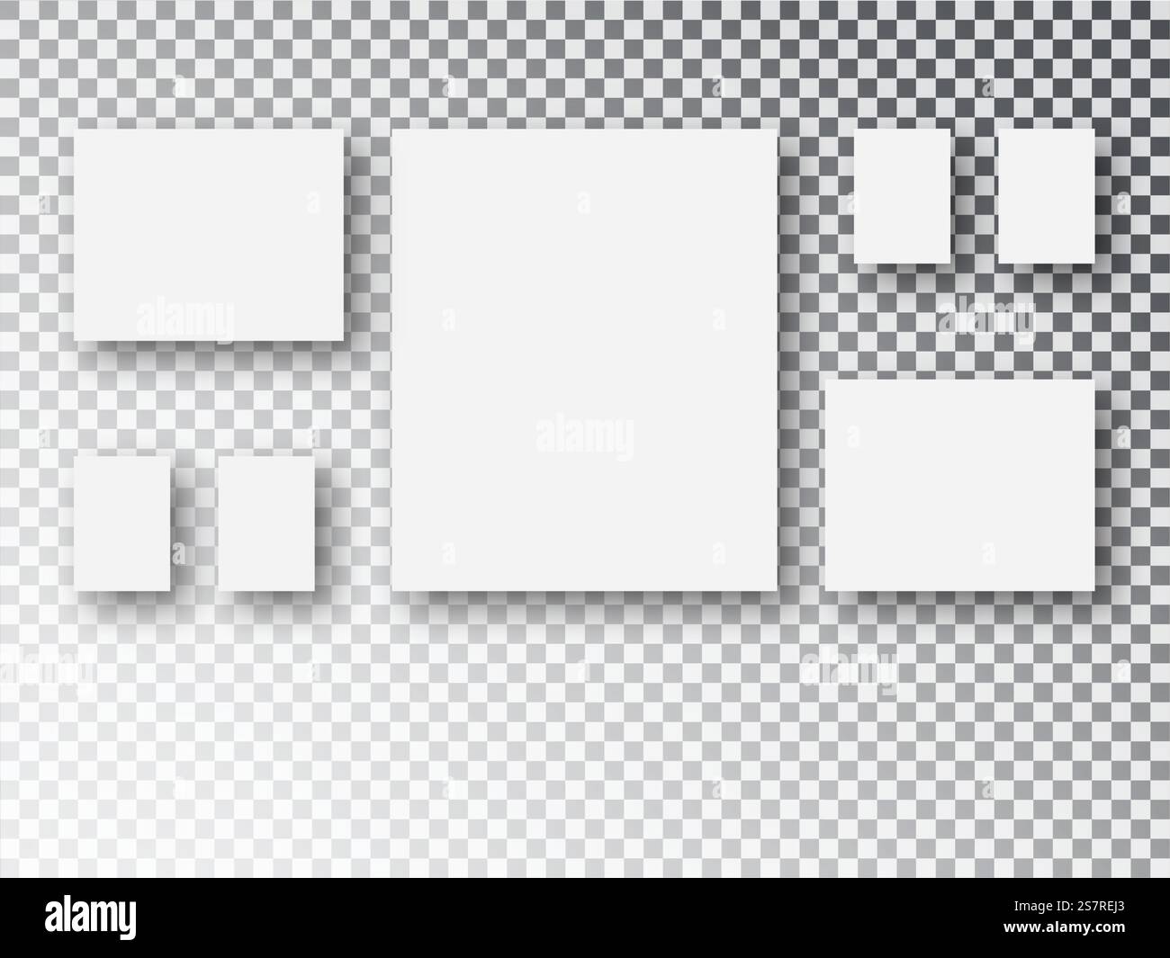 Frames Collage templates parts, picture or illustration. Board and ...