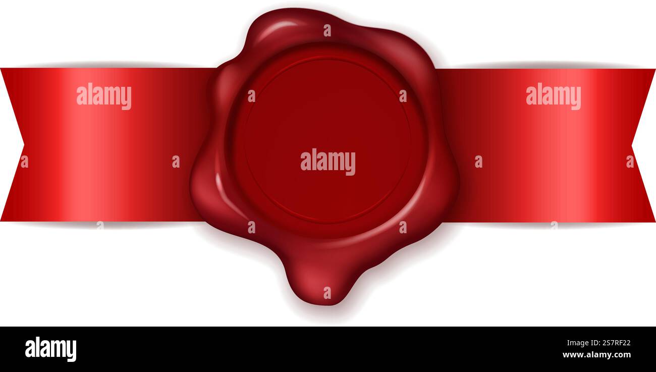 Red rubber stamp. Secret safety warranty with realistic ribbon isolated ...