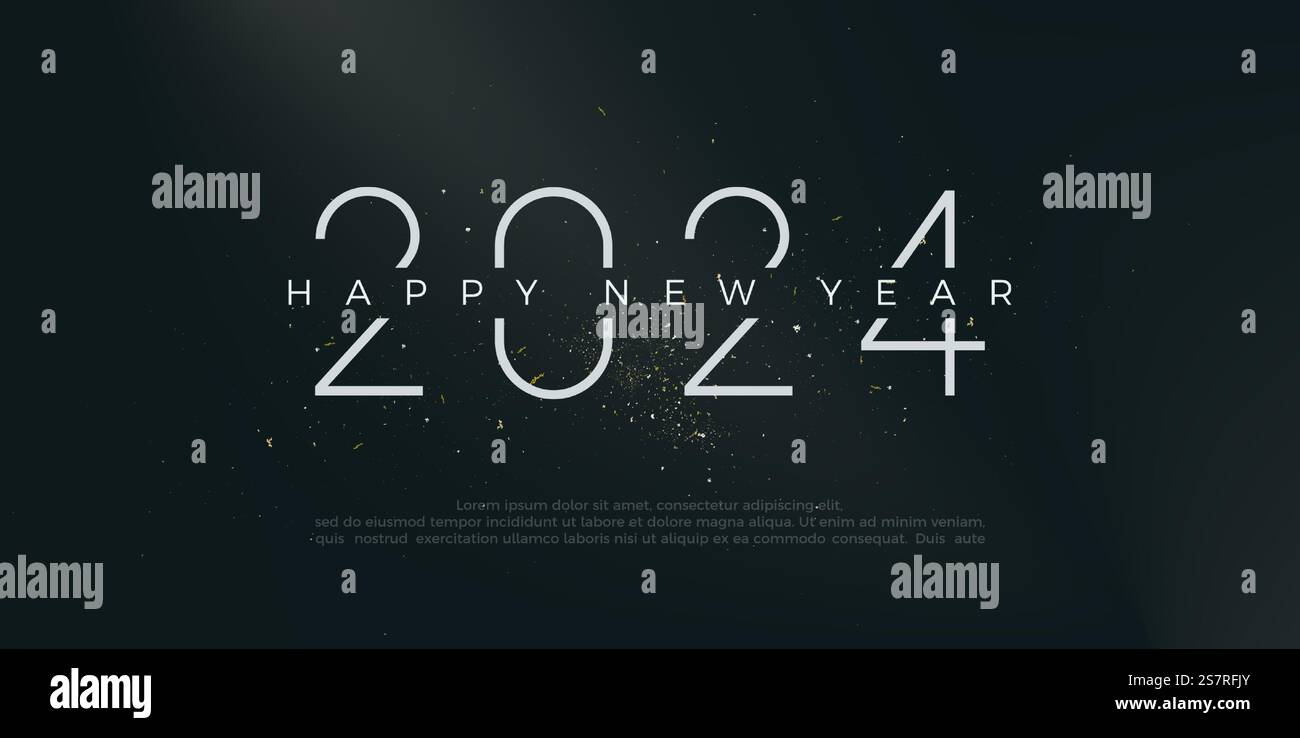 Elegant design vector number 2024. With cut out numbers. Premium design ...