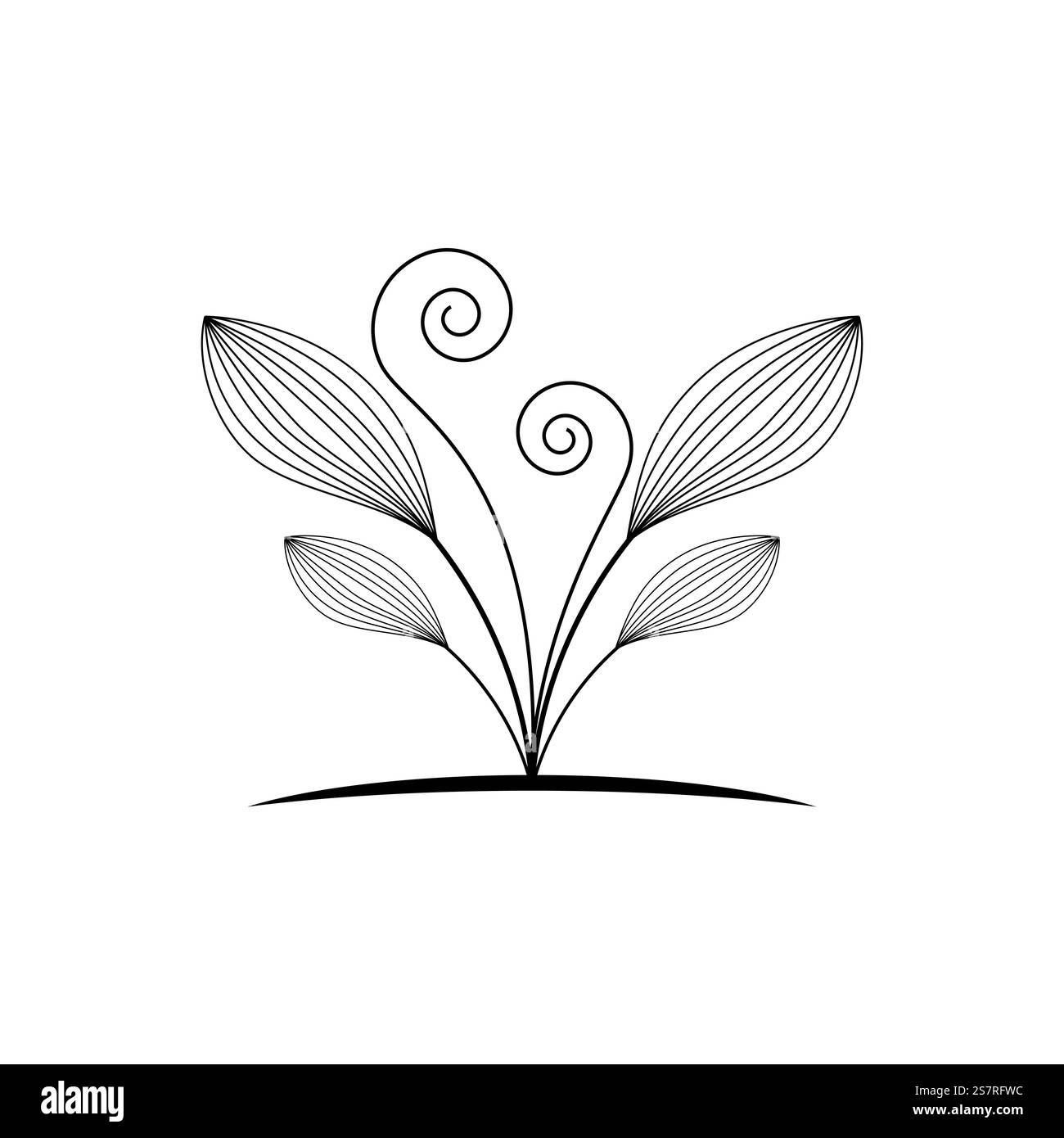 Leaf line logo vector and symbol Stock Vector Image & Art - Alamy