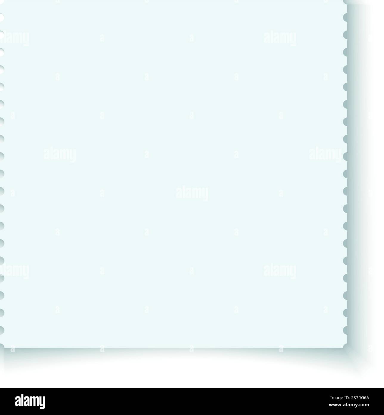 Square ticket mockup. Realistic empty paper coupon isolated on white ...