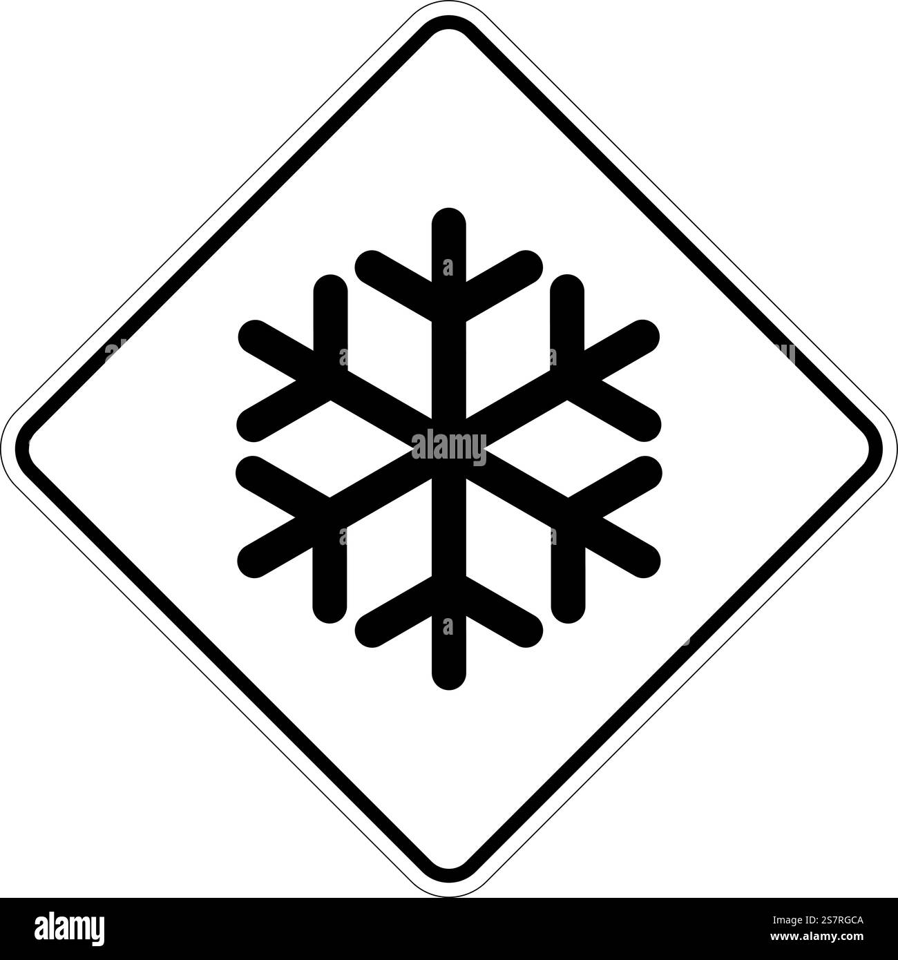 Warning Safety Label Freezing Hazard or Frostbite Symbol Stock Vector ...