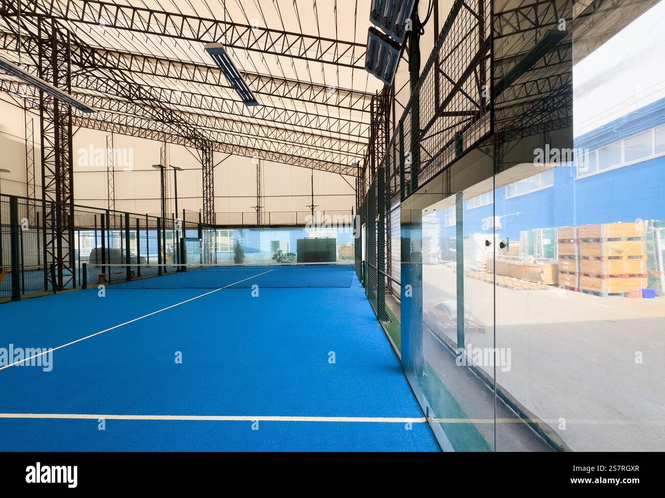 Padel court lines net hi-res stock photography and images - Alamy