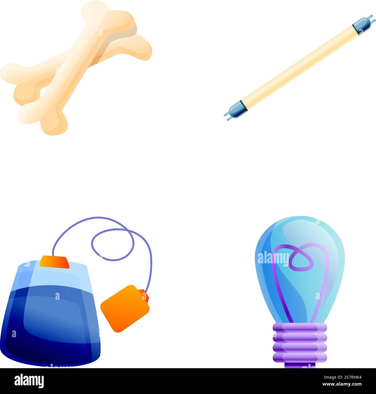 Household waste icons set cartoon vector. Waste separation. Ecology ...