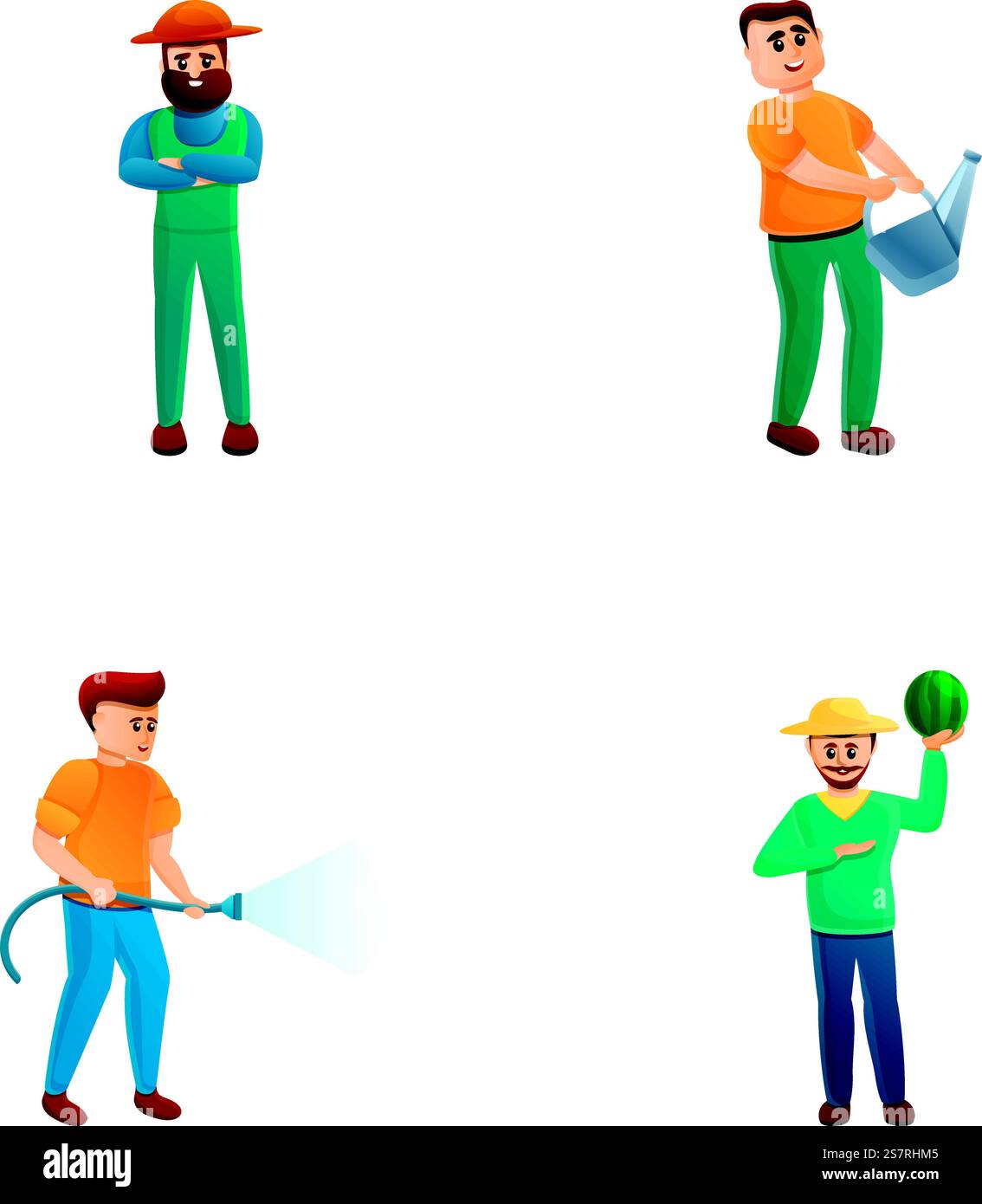 Cartoon gardener hi-res stock photography and images - Alamy