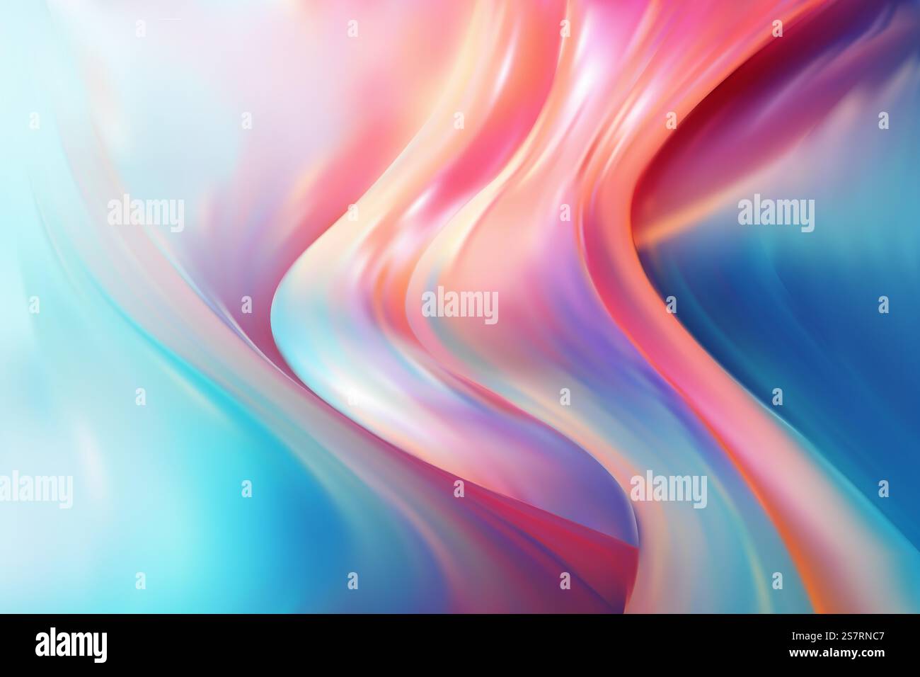 Modern opalescent liquid background with pink, purple and blue digital ...