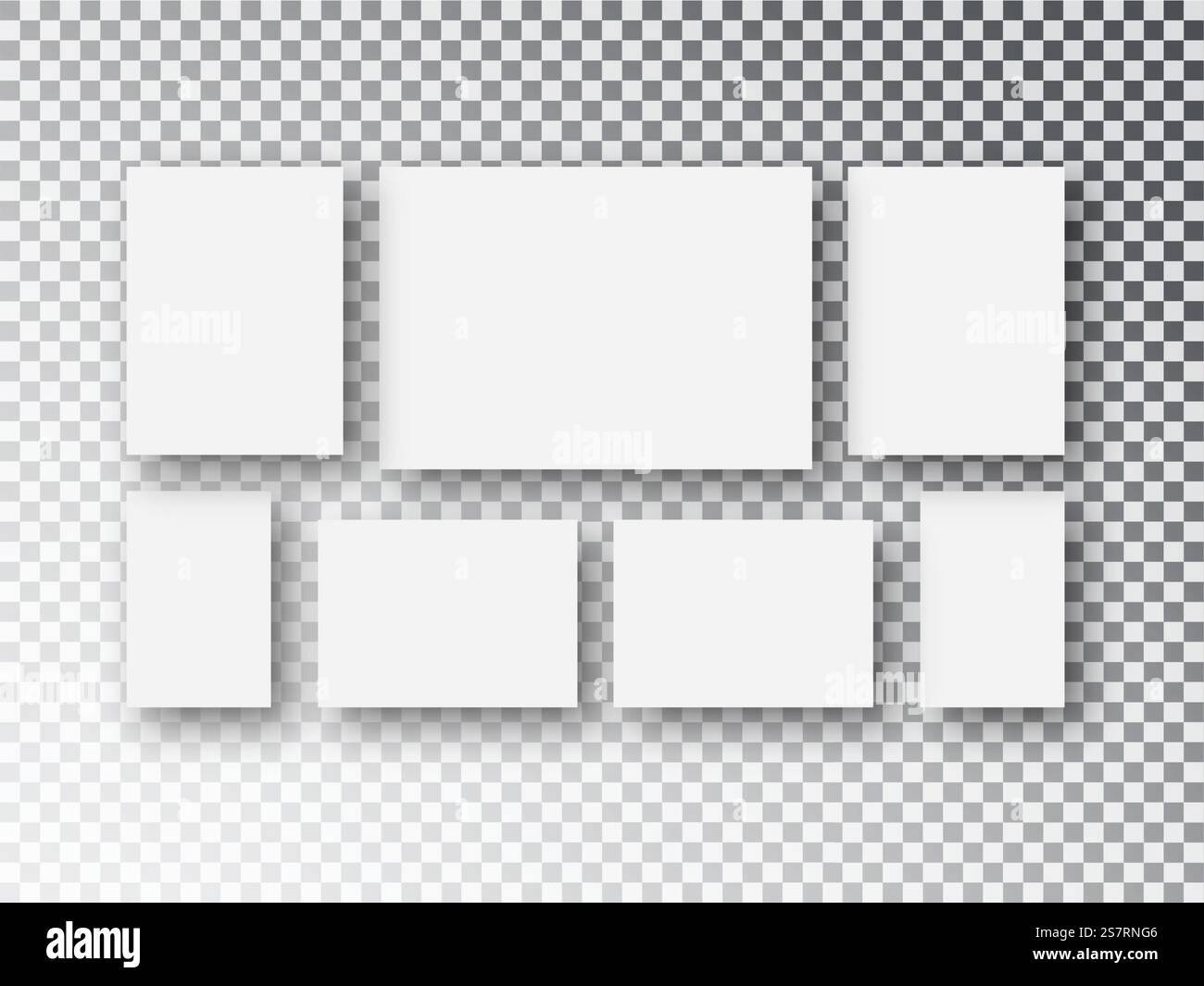 Collage templates frames parts, picture or illustration. Board and ...