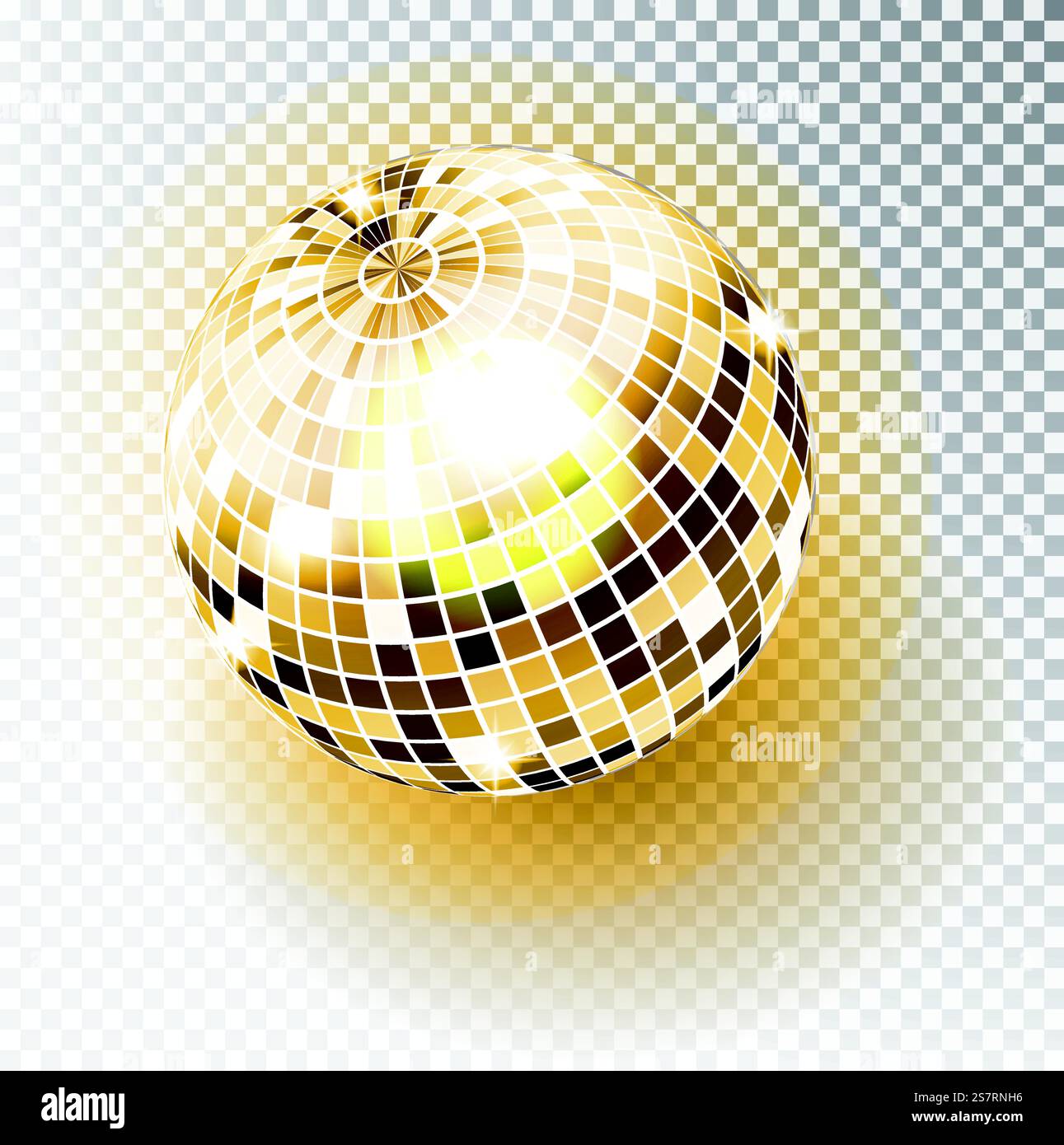 Disco ball isolated illustration. Night Club party light element ...