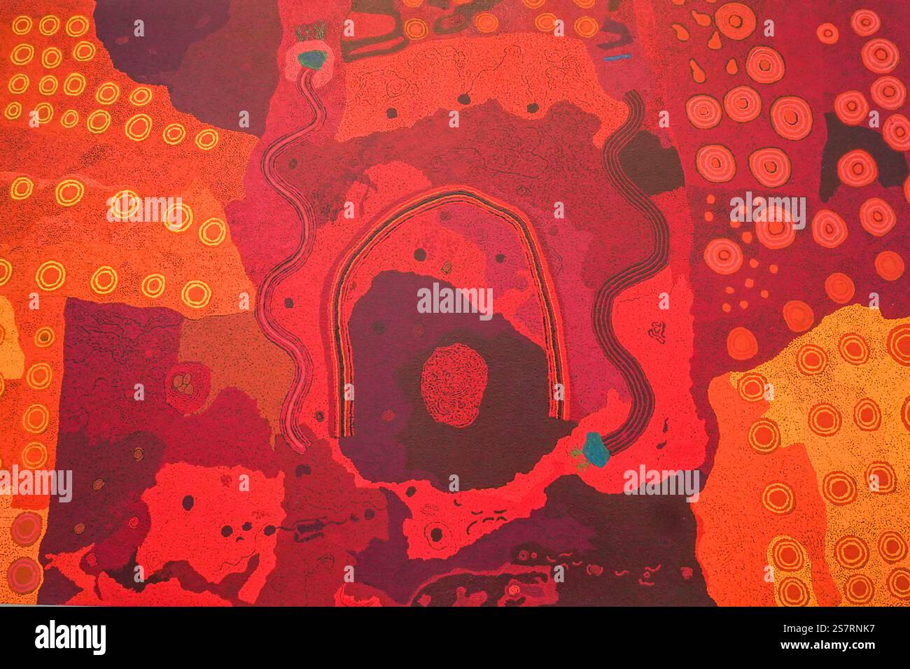 Australian Aboriginal art, Adelaide, Australia Stock Photo - Alamy