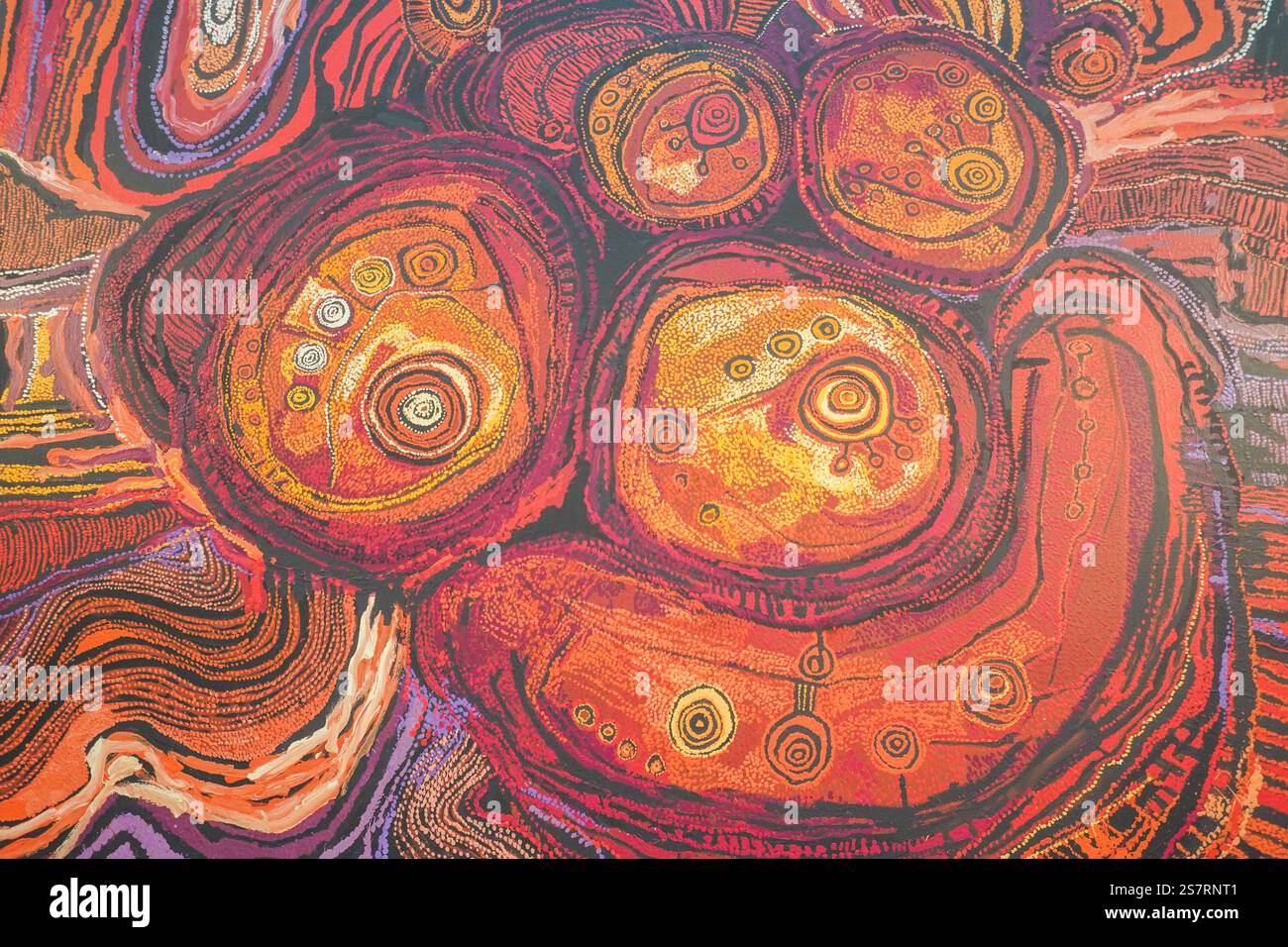 Aboriginal art, Adelaide, Australia Stock Photo - Alamy