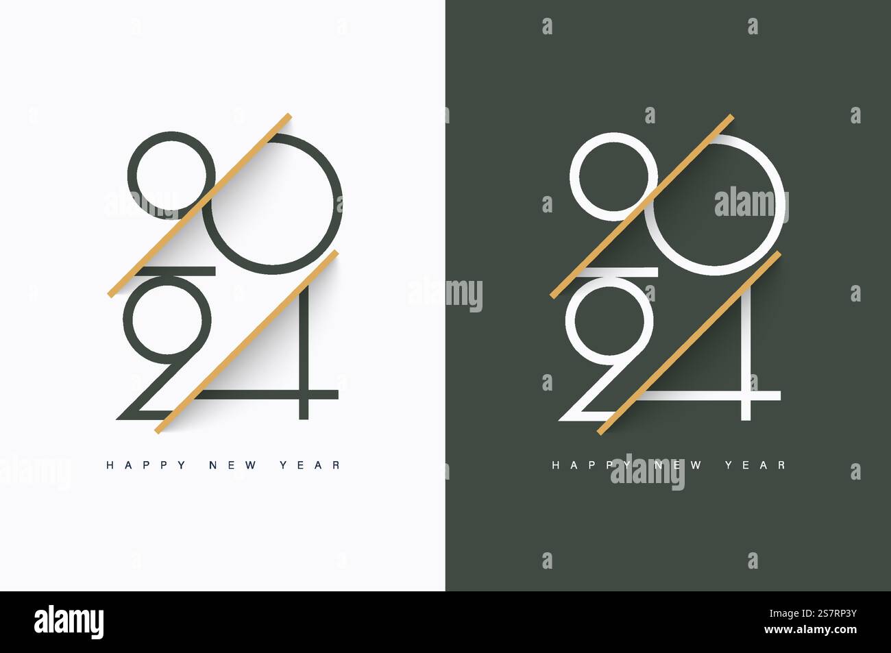 Vector number 2024 with modern thin and clean numerals. Premium vector ...