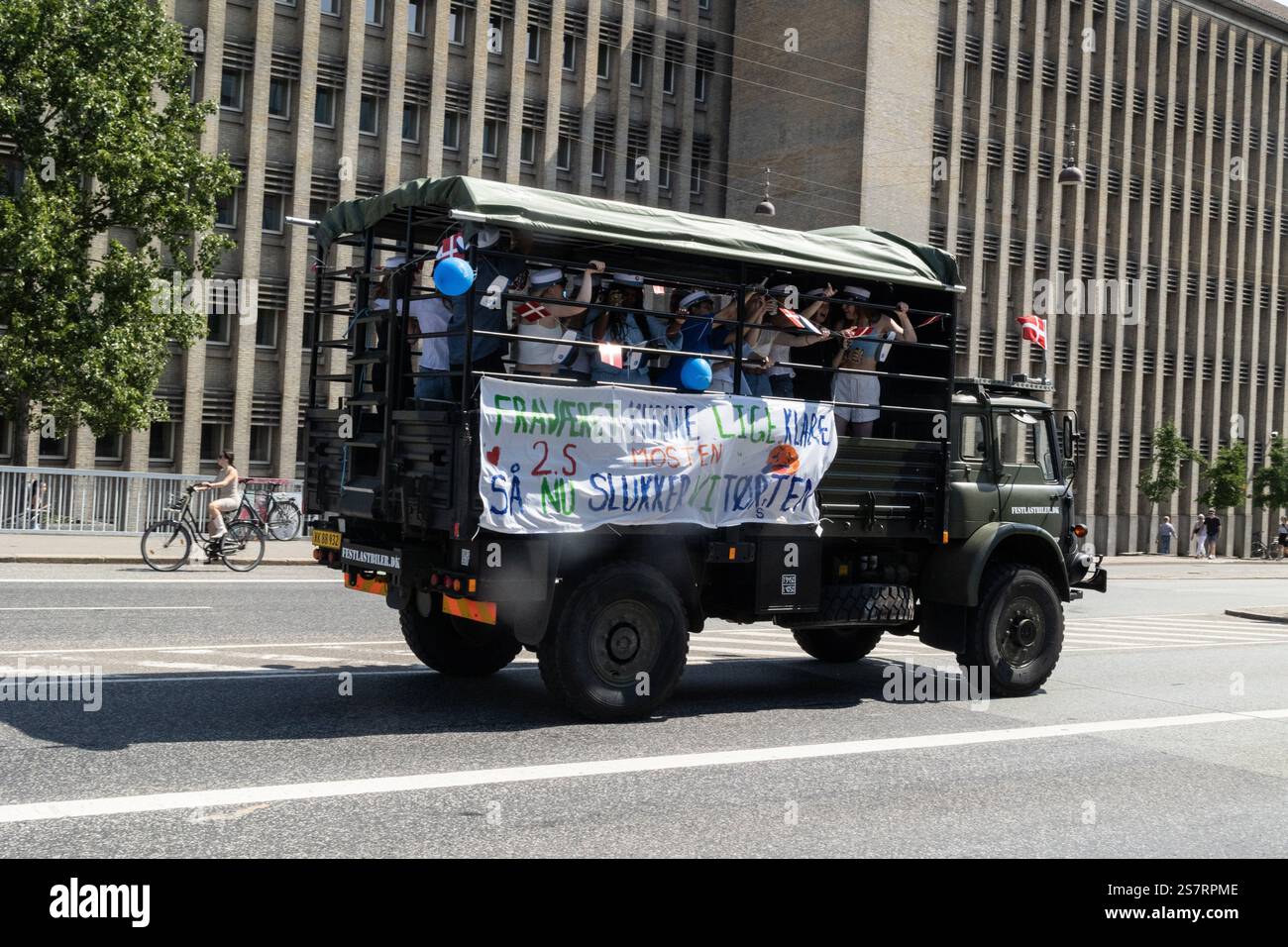 Charlottenlund, Denmark. 27th June, 2024. Newly graduated Danish ...