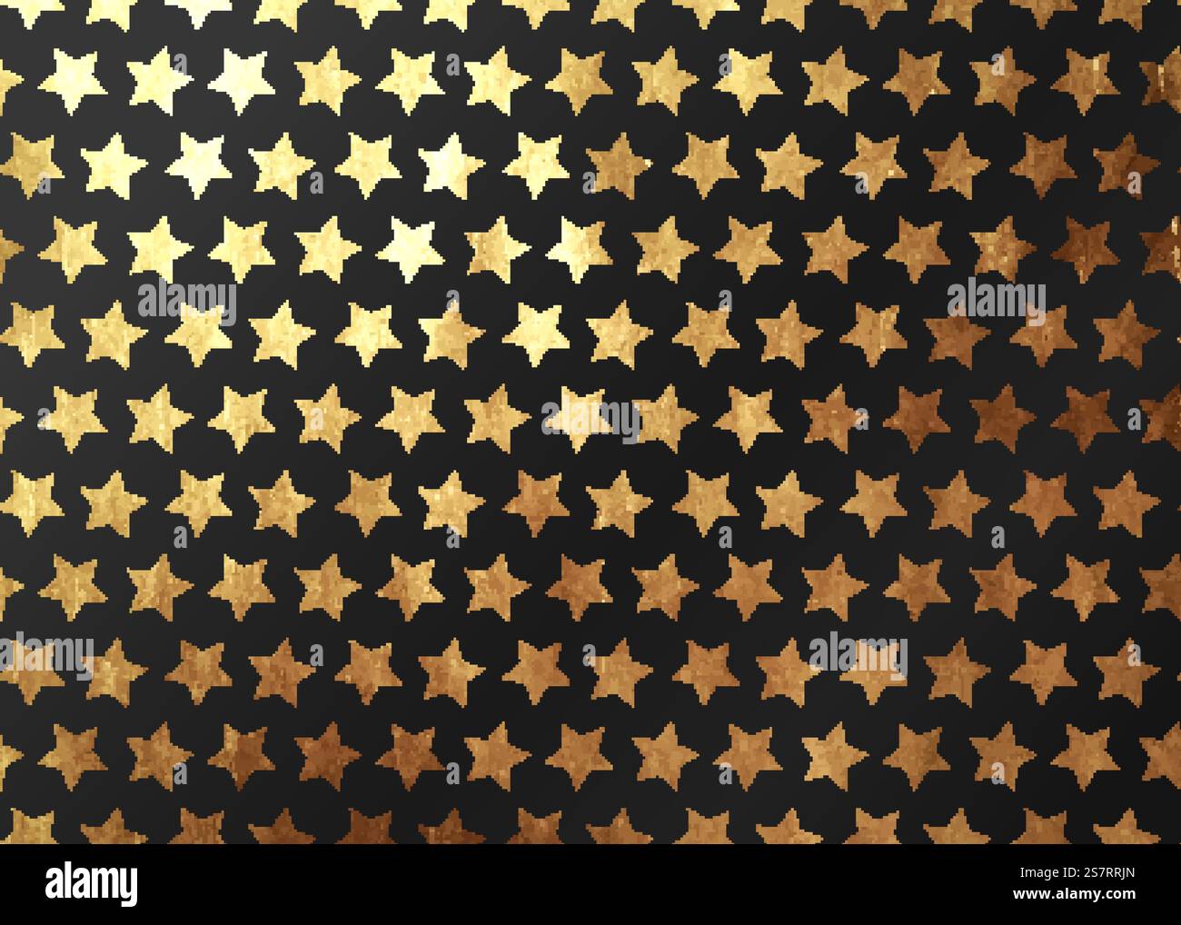 Seamless pattern vector gold stars on black background Stock Vector ...