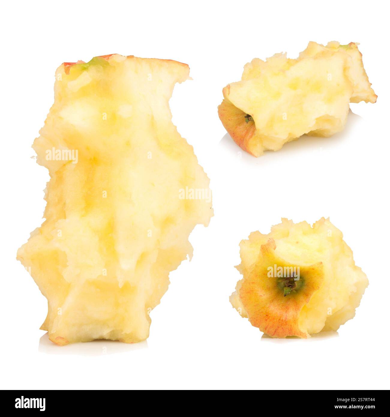 Apple bite isolated on white background Stock Photo - Alamy