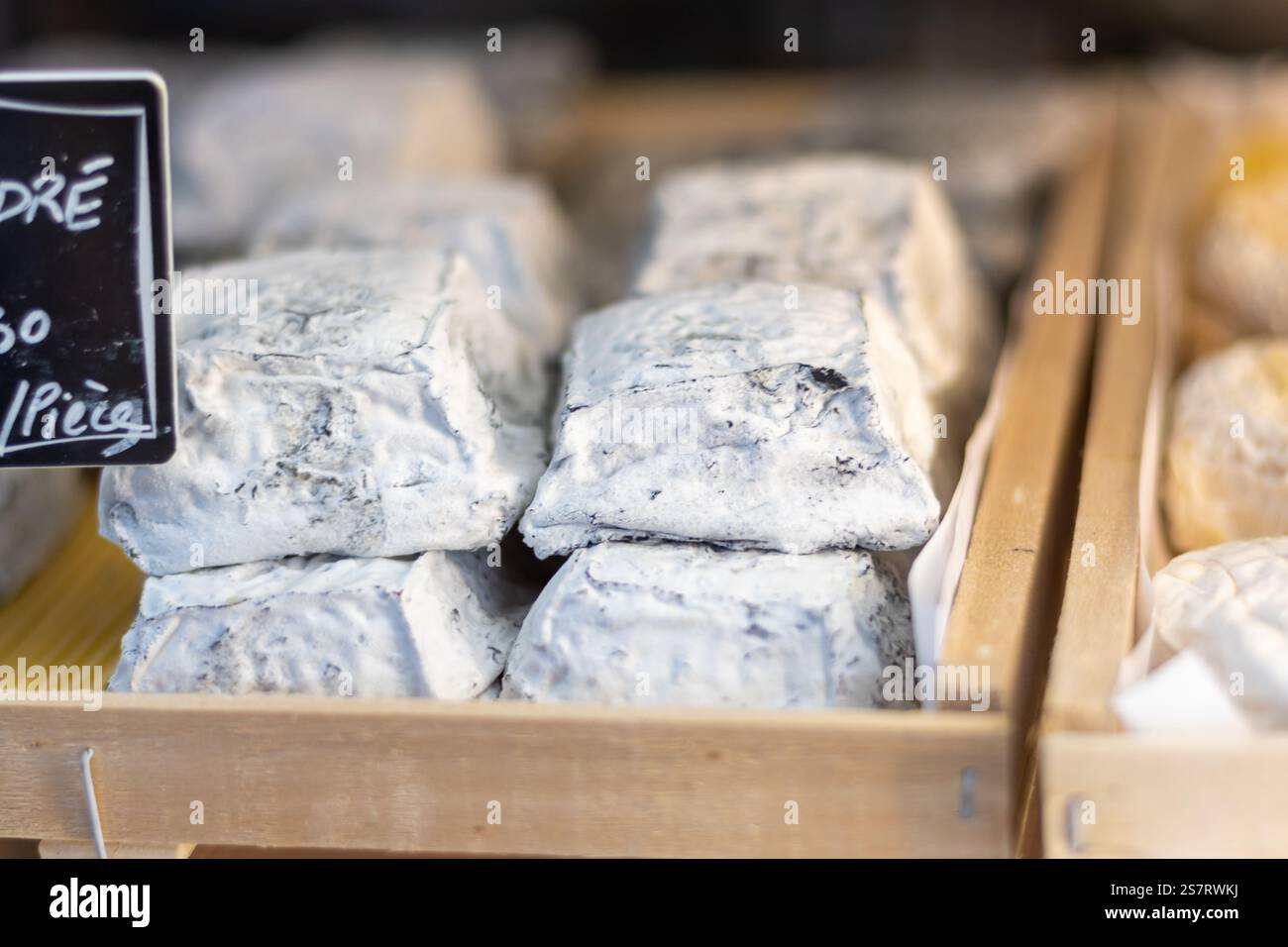 Cheese collection, French Carre Cendre Lait cru Chevre pyramid cheese ...