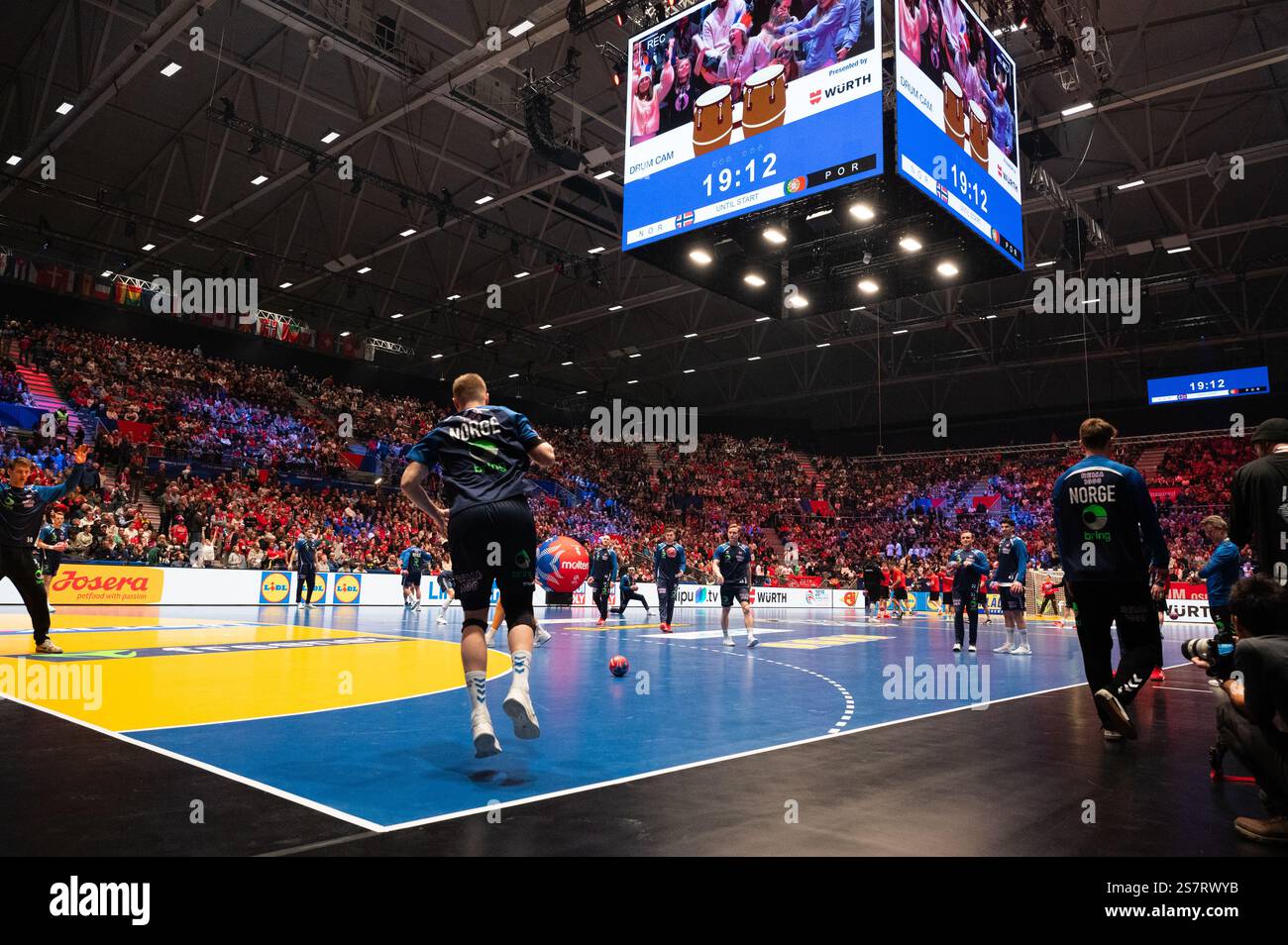 Oslo, Norway. 19th Jan, 2025. The players of the national team of ...
