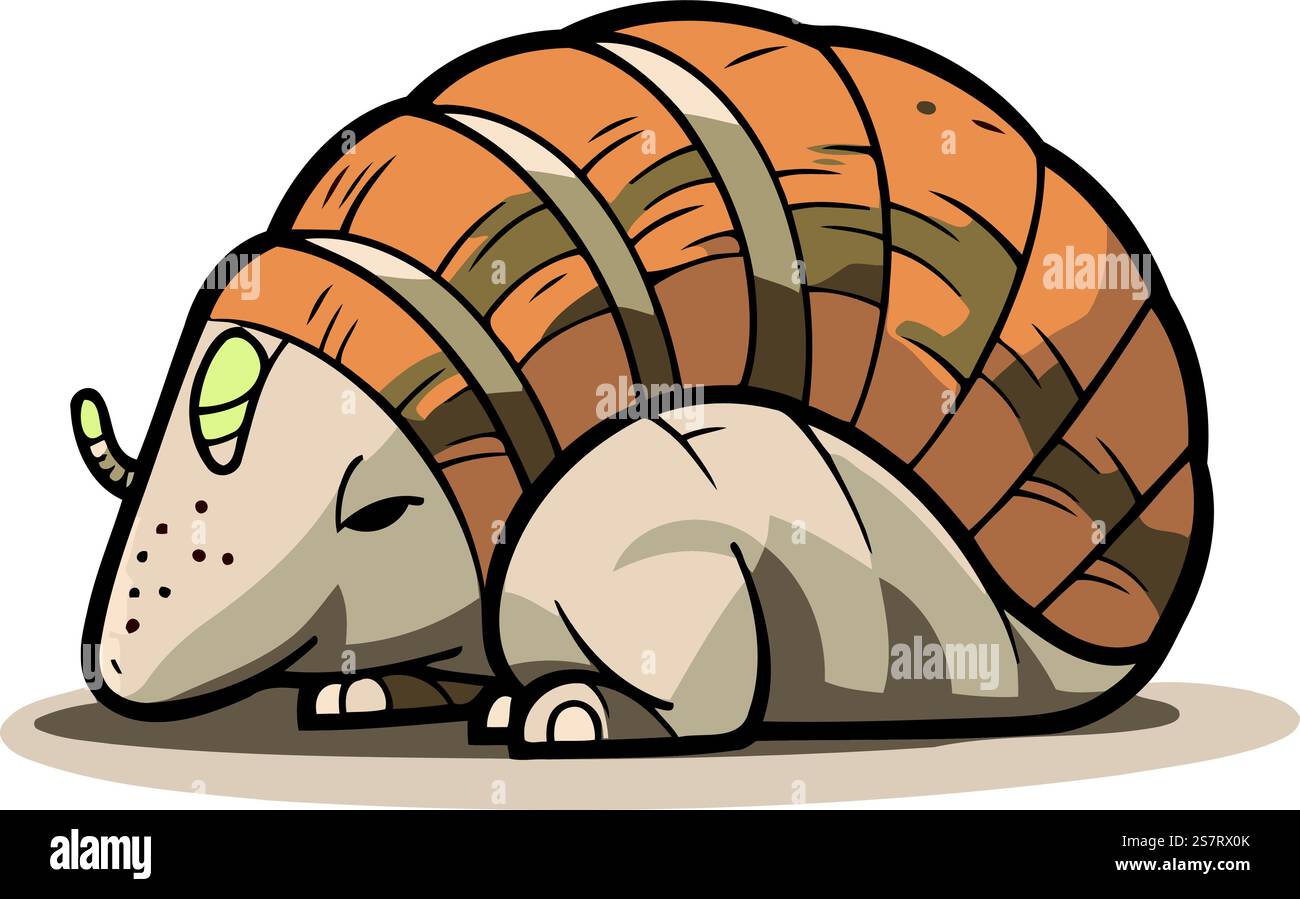 Cartoon funny little tortoise. Vector illustration of cute animal Stock ...