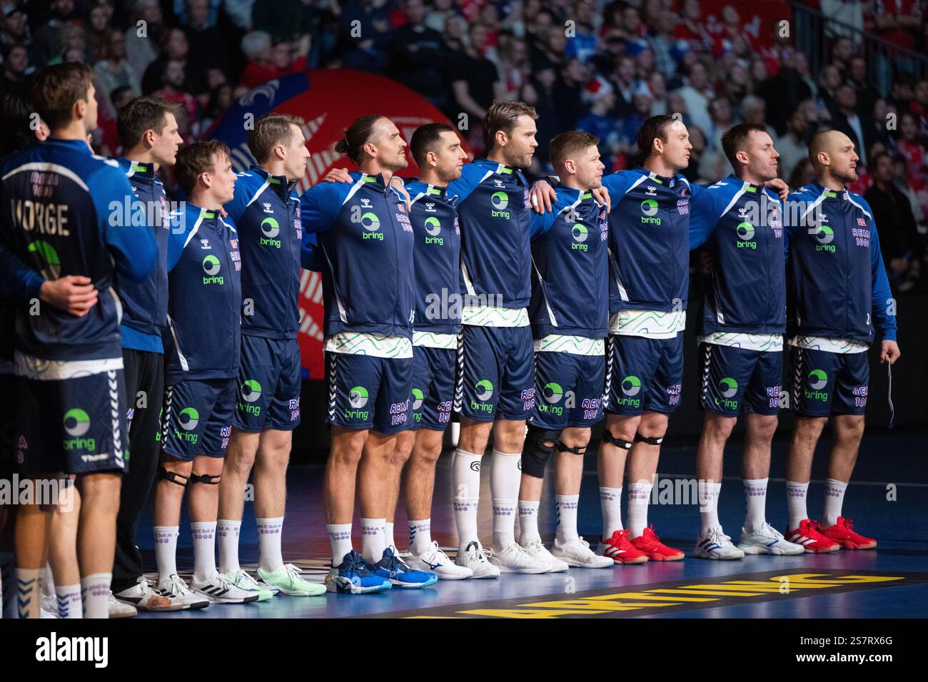 Oslo, Norway. 19th Jan, 2025. The players of the national team of ...