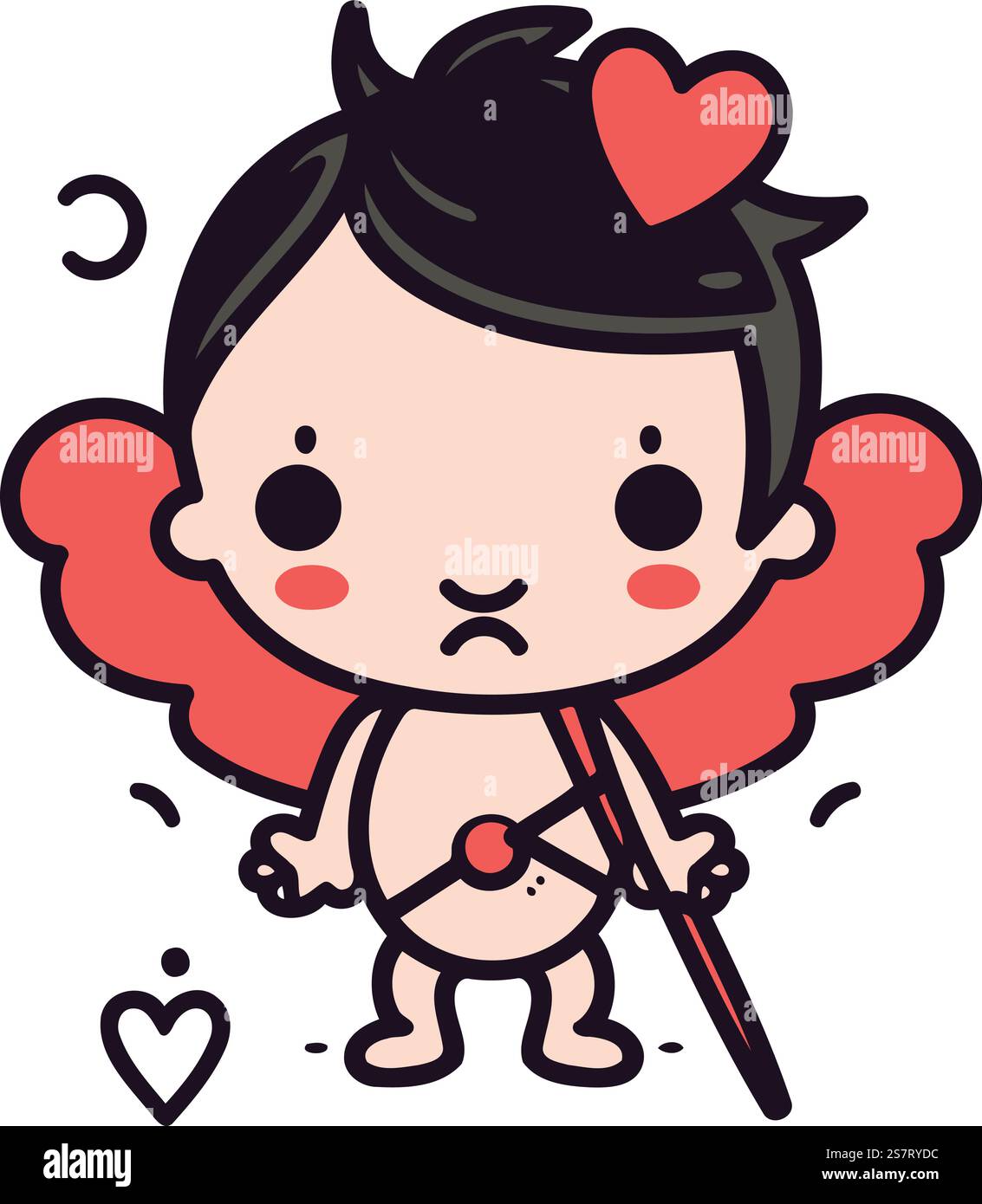 Cupid Cartoon Vector Illustration. Cute Cupid Vector Illustration Stock ...