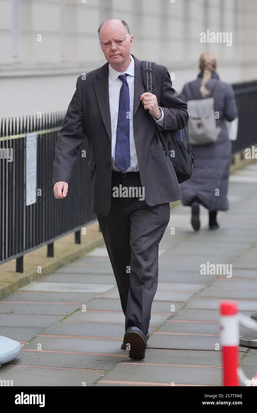 England's chief medical officer Professor Sir Chris Whitty arriving to ...