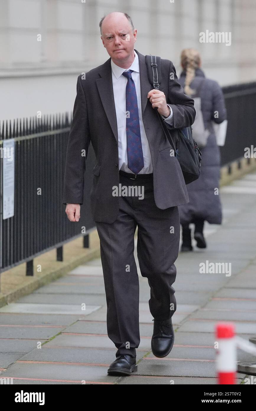 England's chief medical officer Professor Sir Chris Whitty arriving to ...