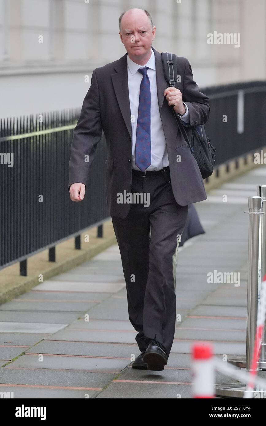 England's chief medical officer Professor Sir Chris Whitty arriving to ...