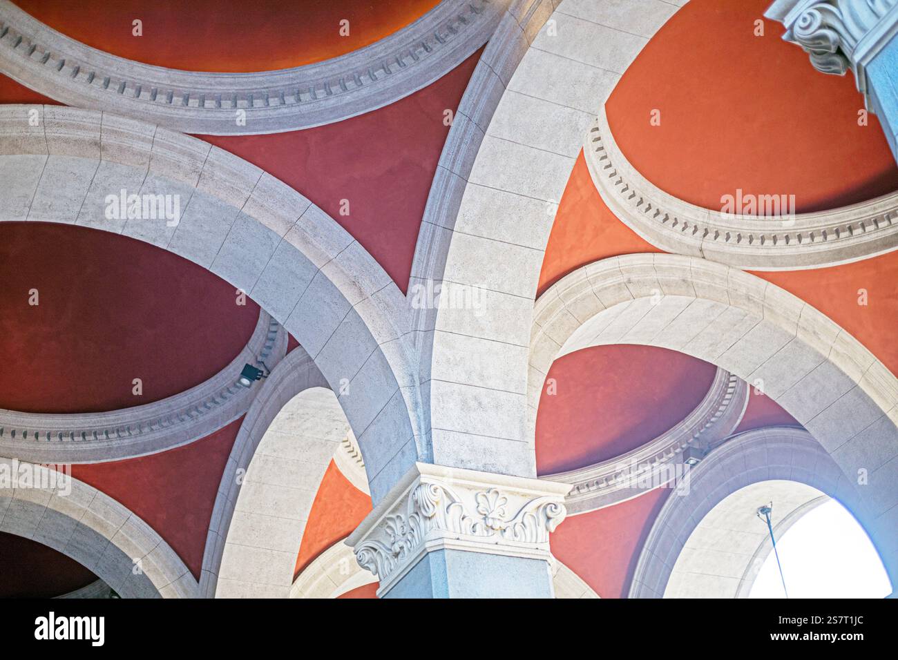architectural arched Italian coverings with columns Stock Photo - Alamy