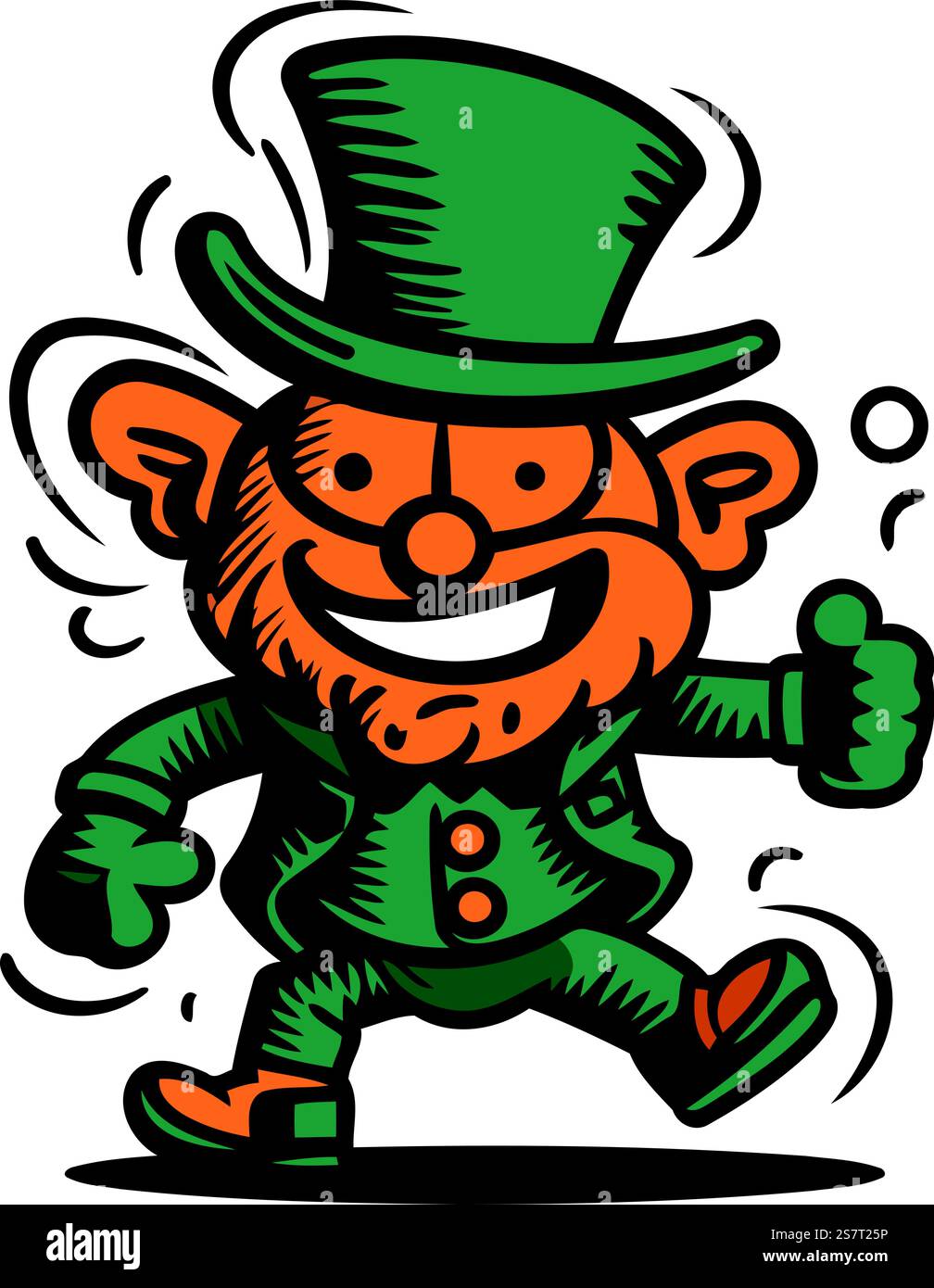 Leprechaun Cartoon Mascot. Vector illustration Stock Vector Image & Art ...