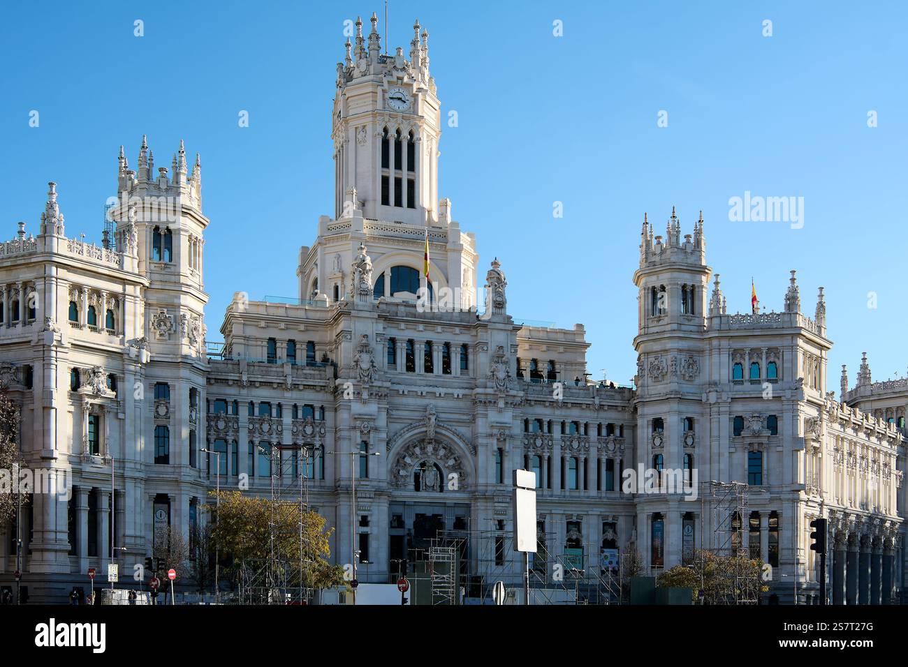 Madrid. Spain - January 20, 2025: The grand Madrid City Hall, with its ...