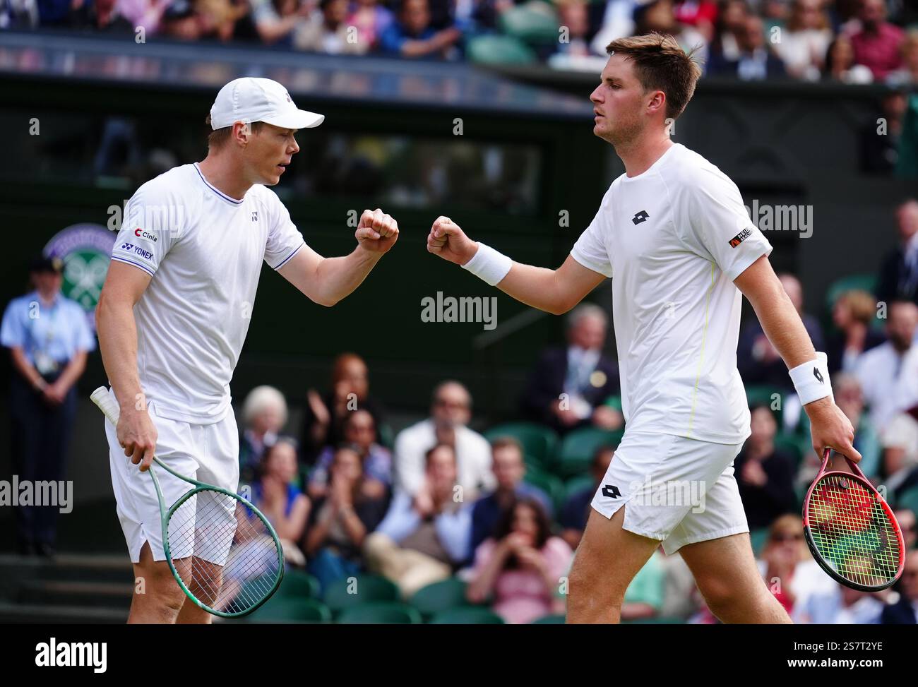 File photo dated 13-07-2024 of Henry Patten (right) and Harri ...