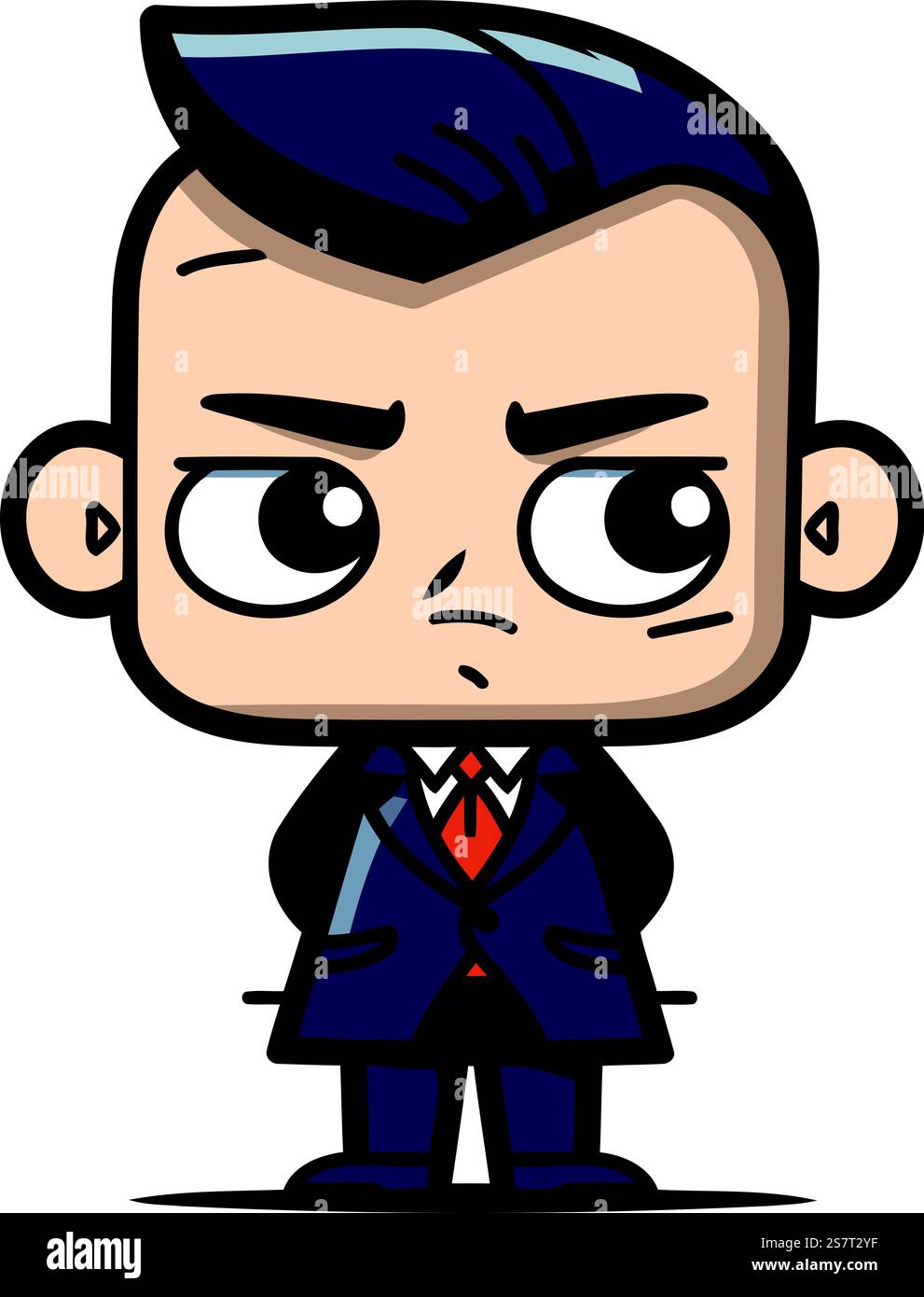 Angry Businessman Cartoon Vector Illustration Stock Vector Image & Art ...