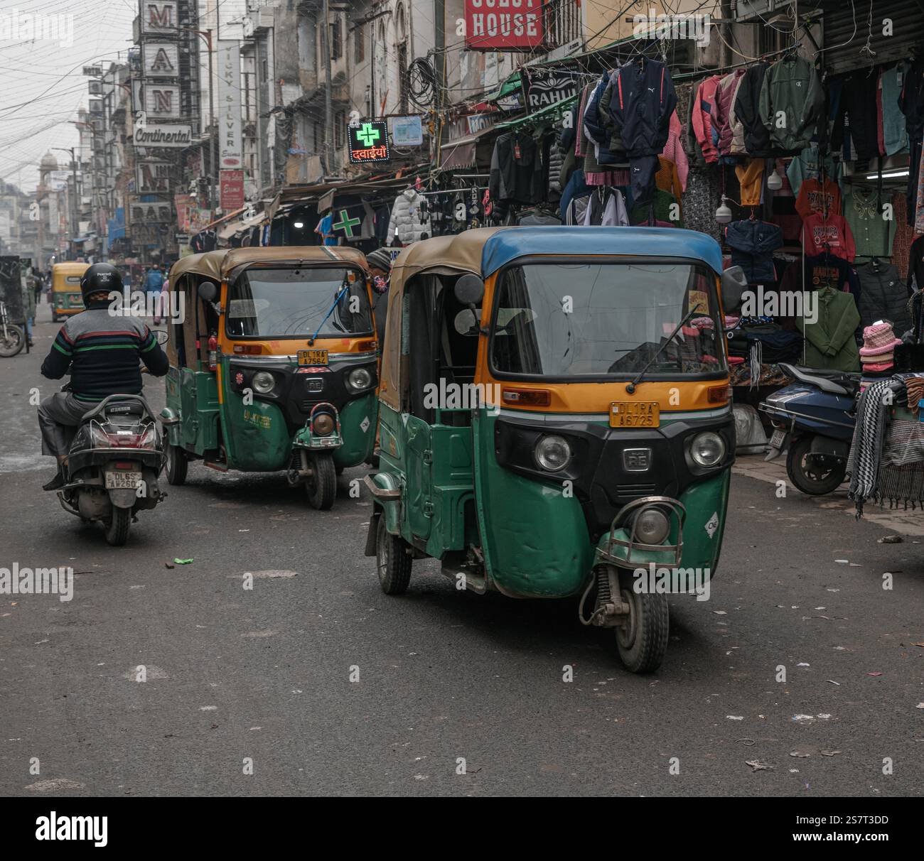 Main Bazaar. Delhi. India Stock Photo - Alamy