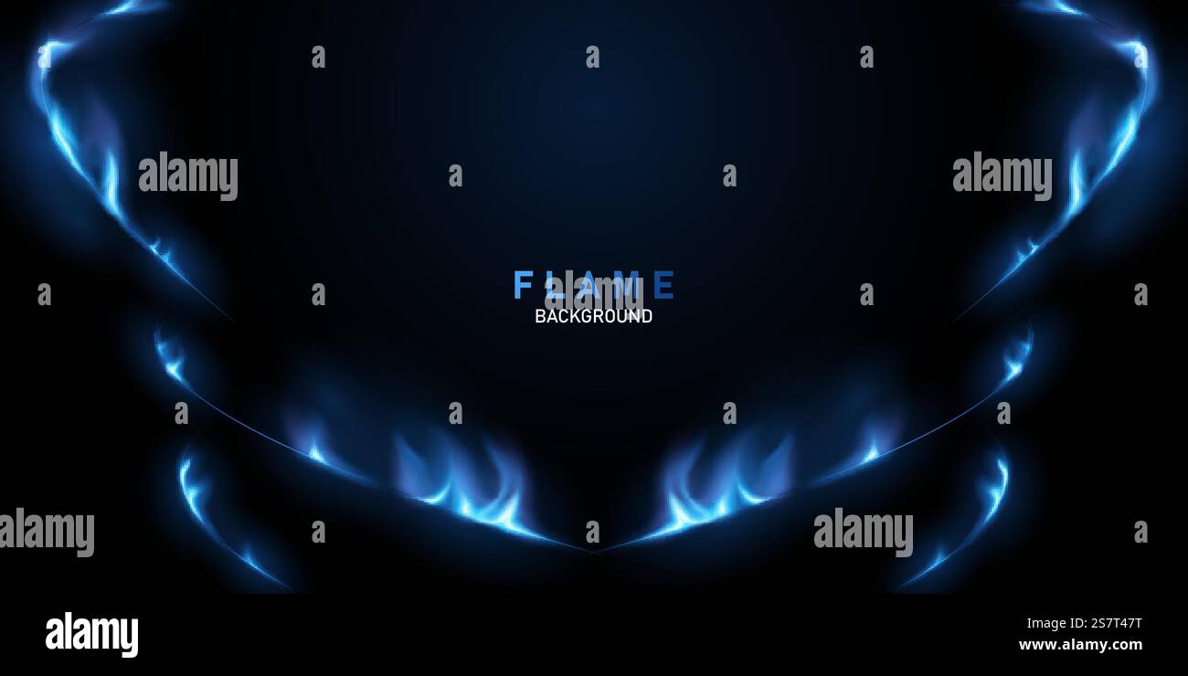 blue virtual flame design vector illustration Stock Vector Image & Art ...