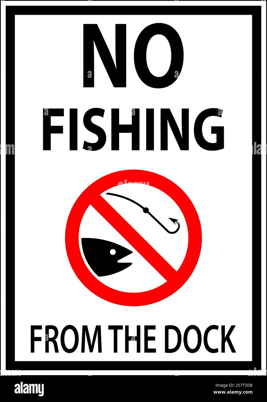 No Fishing Sign No Fishing Stock Vector Image & Art - Alamy
