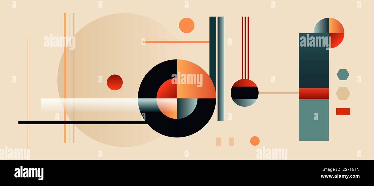 overlapping abstract background color modern geometric elements vector ...