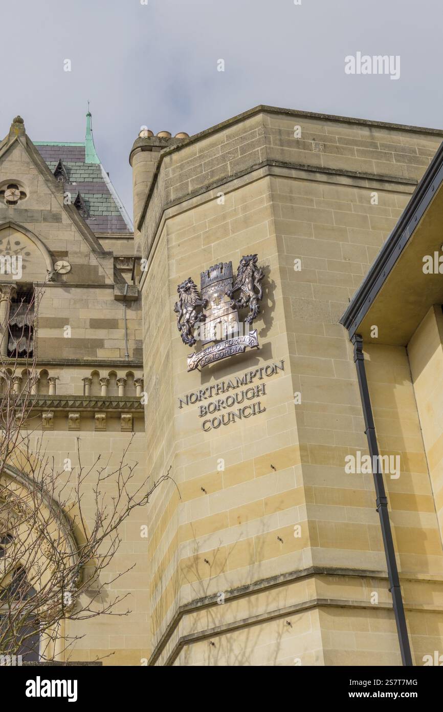 Crest and signage for Northampton Borough Council, The Guildhall ...