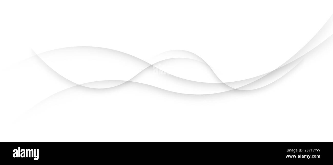 abstract white wave background vector illustration Stock Vector Image ...
