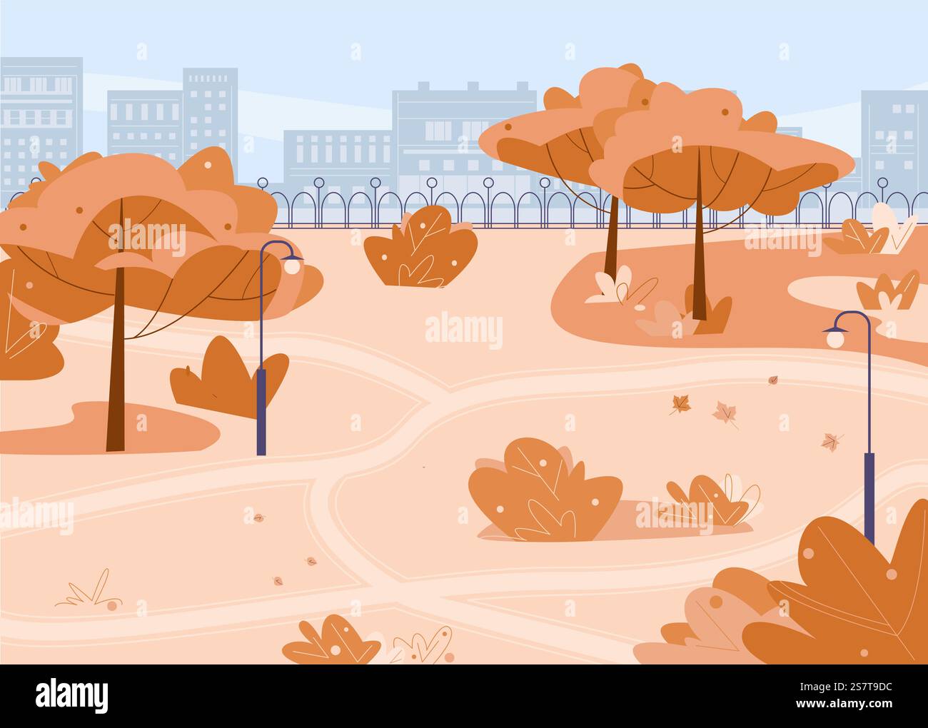 Neighborhood walkway Stock Vector Images - Alamy